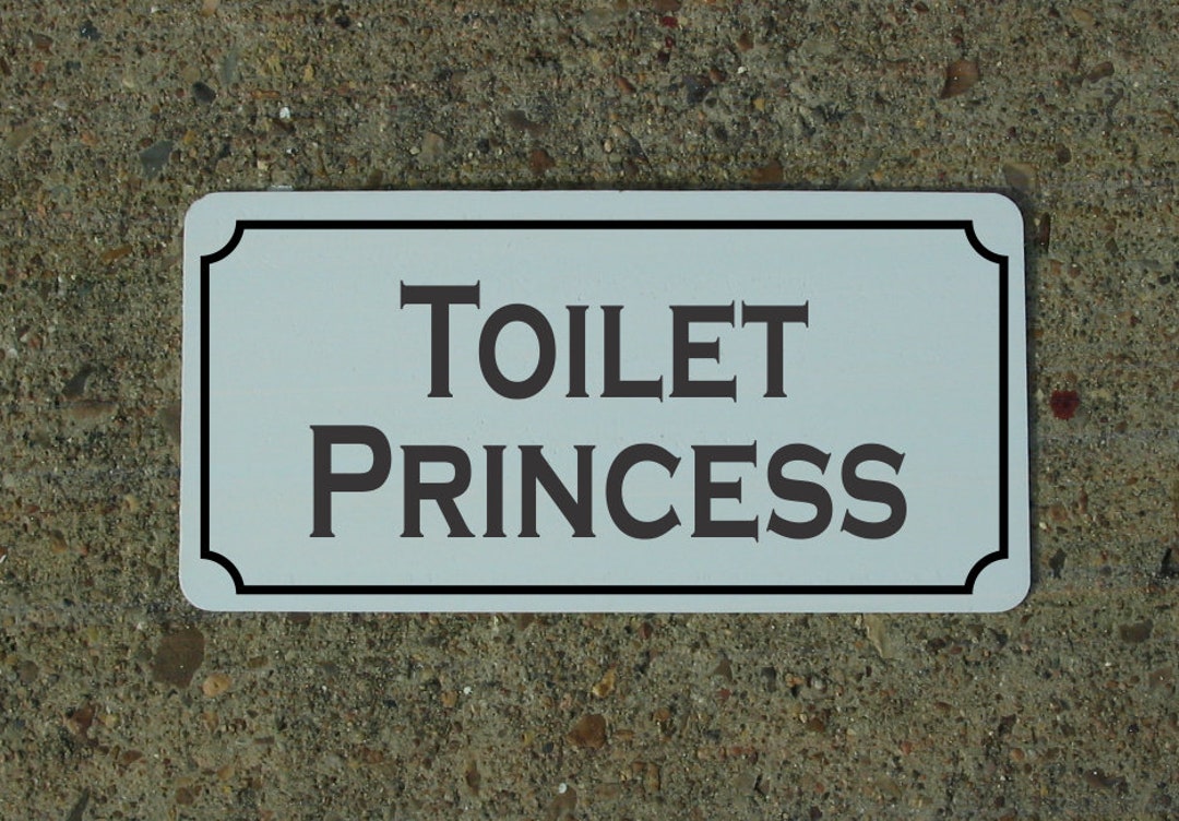 Toilet Princess Metal Sign Bdsm S&M Decor Bedroom Bathroom Bondage - Etsy