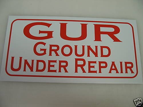 GUR Ground Under Repair Metal Sign for Golf Course Club - Etsy