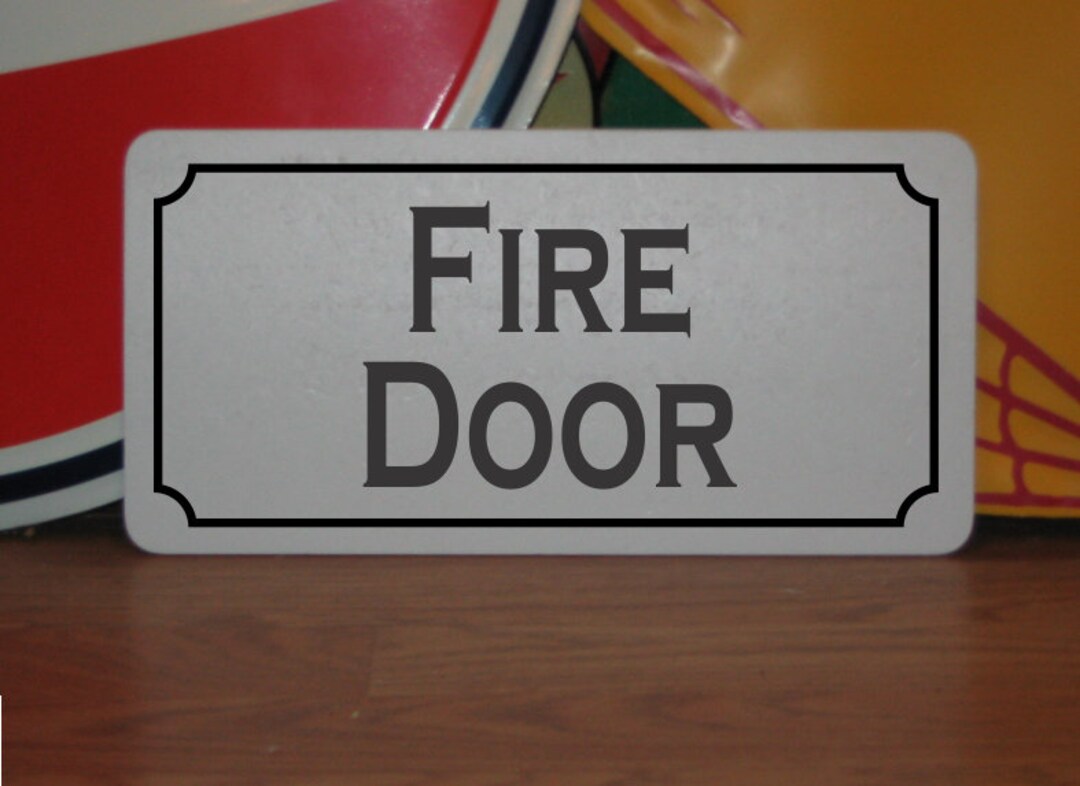 FIRE DOOR Metal Sign - Etsy