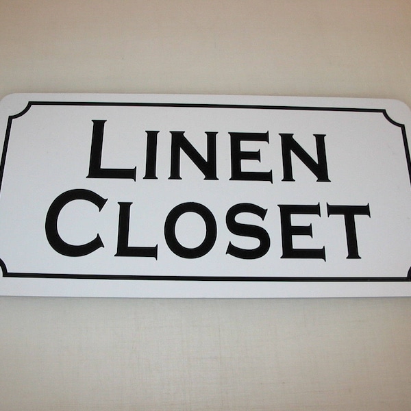 Linen Closet Sign - Etsy