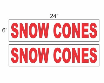 Snow Cone Sign - Etsy