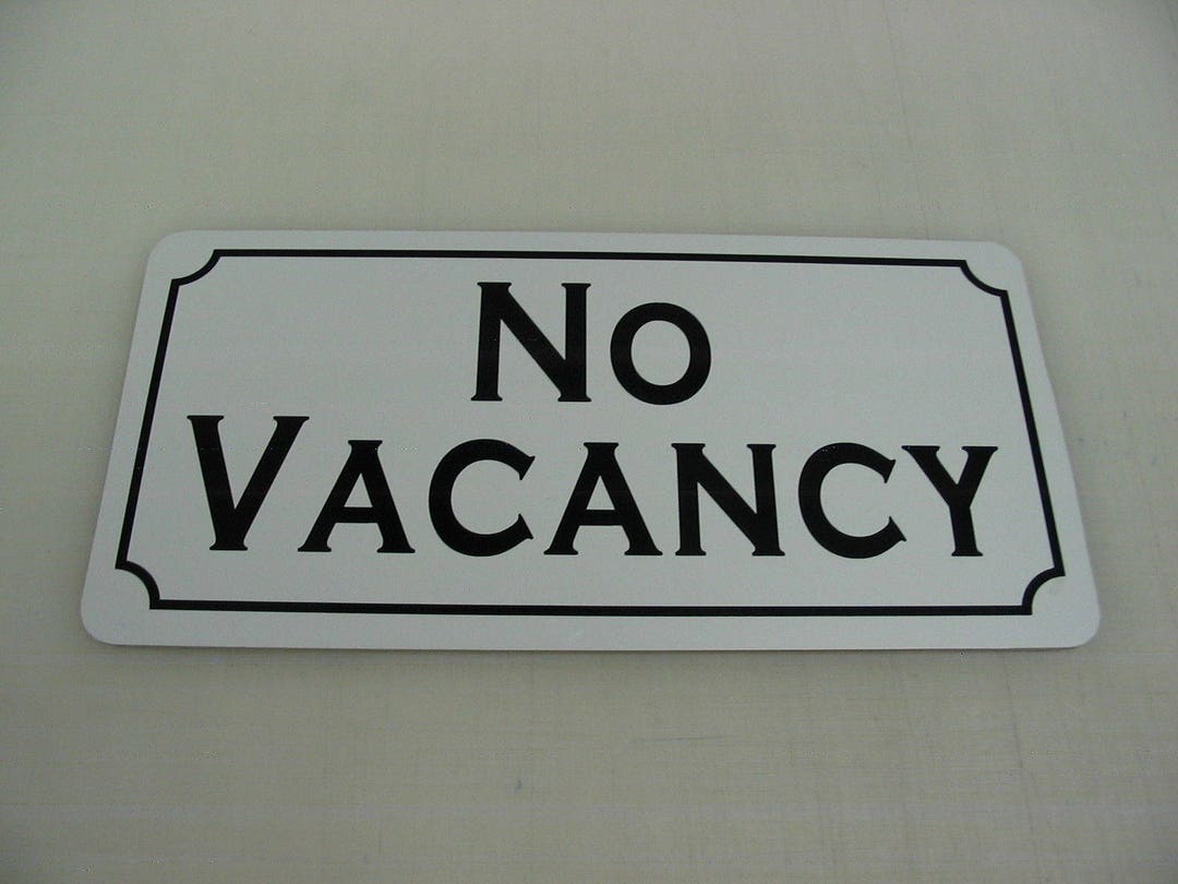 NO VACANCY Hotel Motel Metal Sign - Etsy