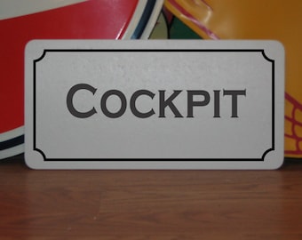 Cockpit Sign - Etsy