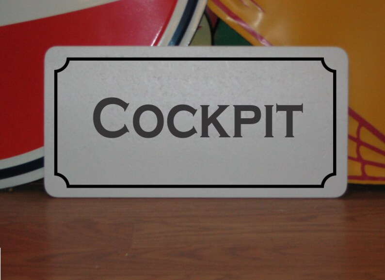 Cockpit Metal Sign Airplane Hangar Air Show Crop Duster Airport Boat ...