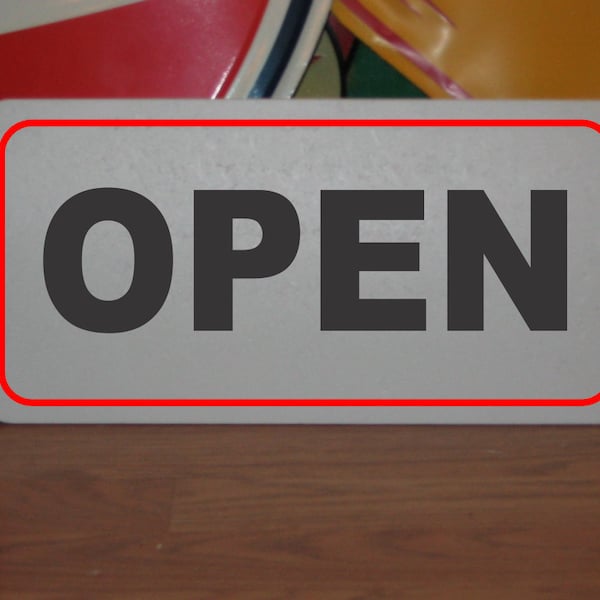 Battery Open Sign - Etsy