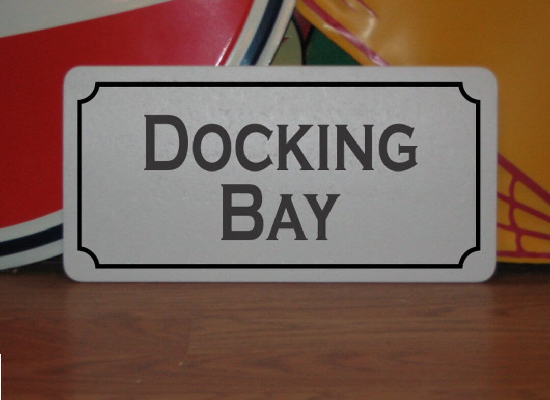 Docking Bay Metal Sign for Boat Space Ship Military - Etsy
