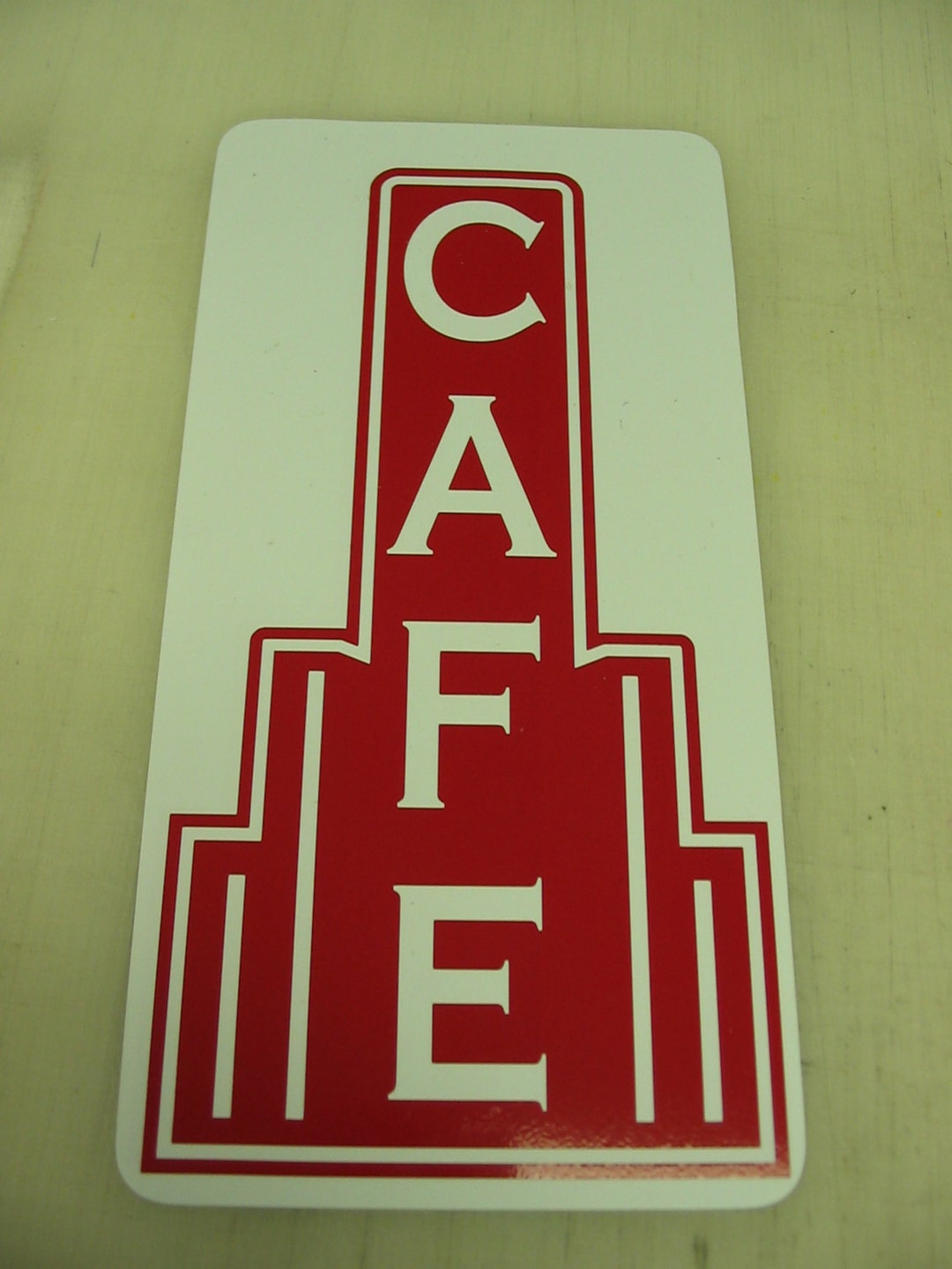 Art Deco CAFE... Metal Sign for Farm Ranch or Kitchen Decor - Etsy