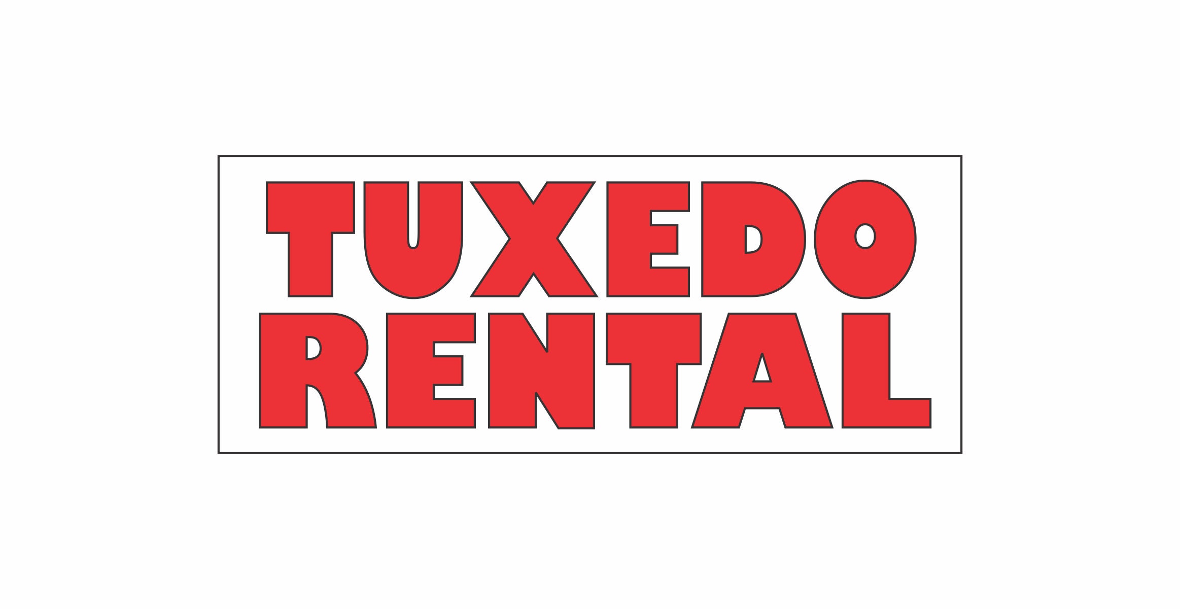 TUXEDO RENTAL Banner Sign - Etsy
