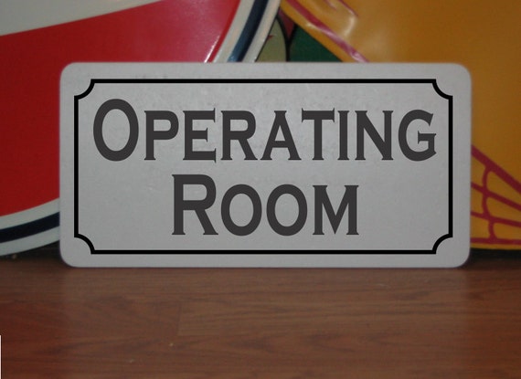 OPERATING ROOM Metal Sign for Goth Medical Kitchen Decor S&M - Etsy