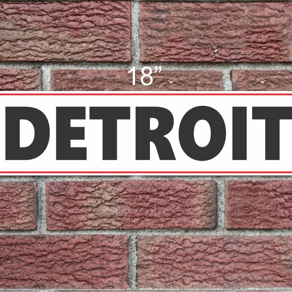 Detroit Street Sign - Etsy