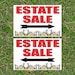 Estate Sale Sign, Double Sided 12x18 Corrugated Plastic - Etsy