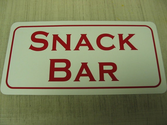 SNACK BAR... Metal Sign for Barn Coop Farm Ranch or Kitchen | Etsy
