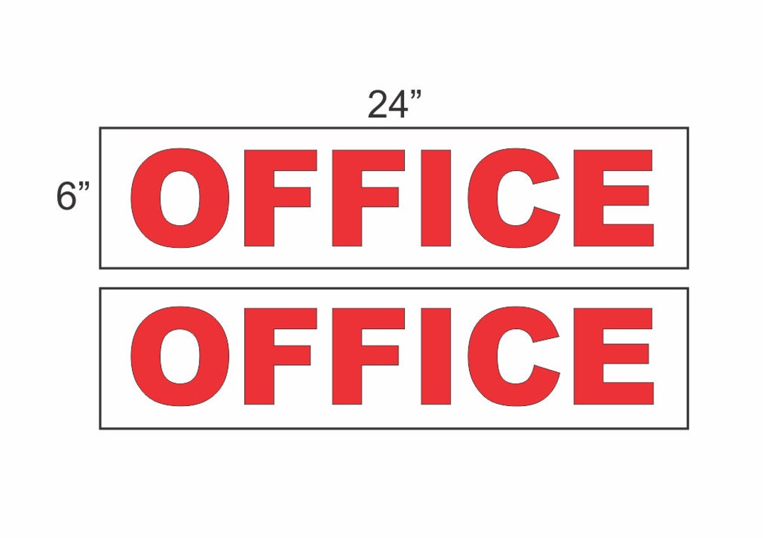 6x24 Office Red & White Real Estate Rider Sign Buy 1 Get 1 FREE Double ...