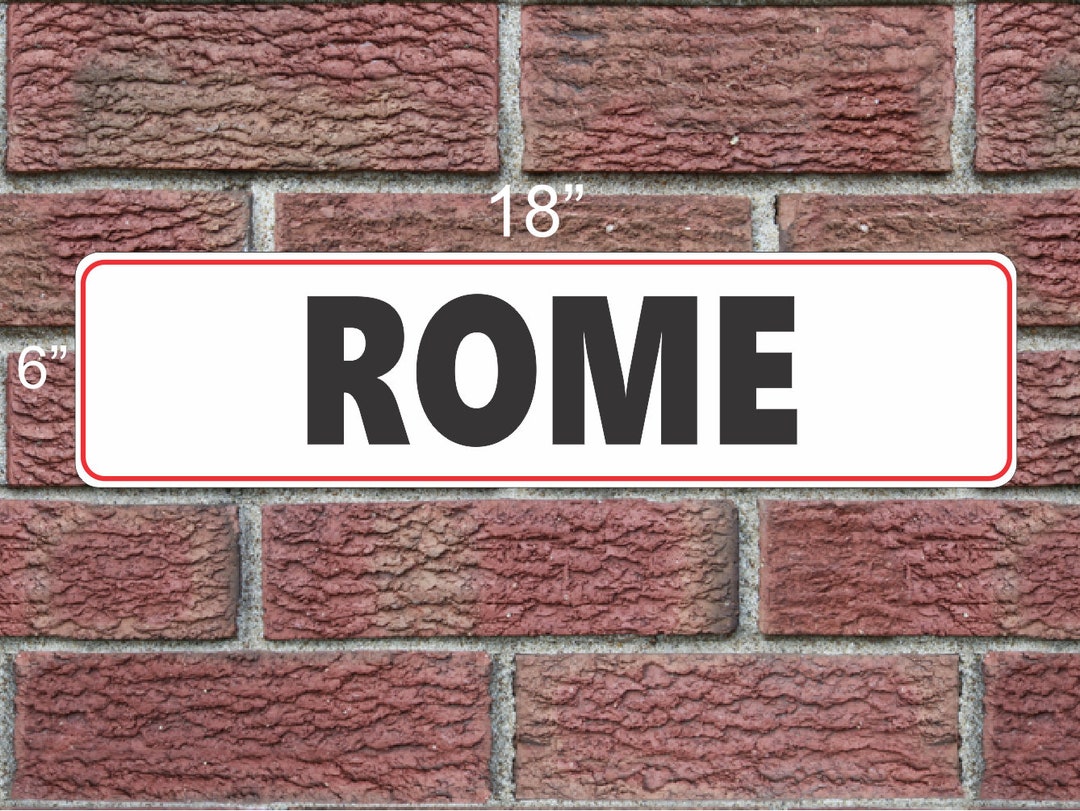 Plaque en métal ROME 6 x 18 - Etsy France