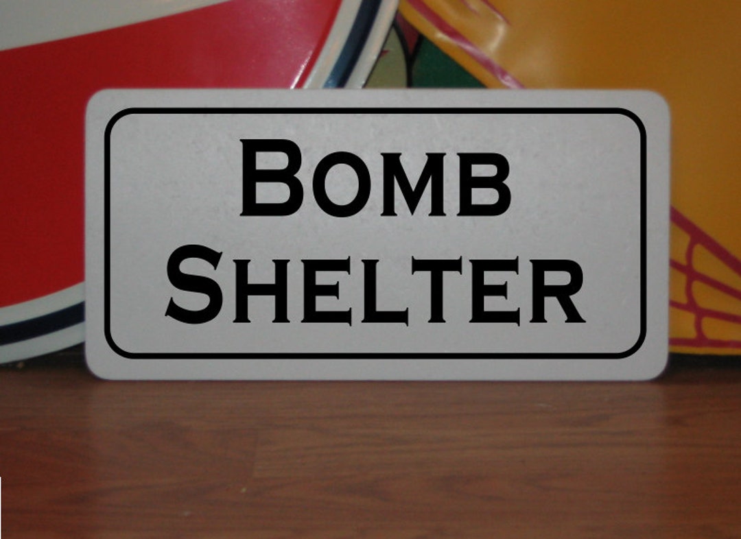 BOMB SHELTER Metal Sign - Etsy