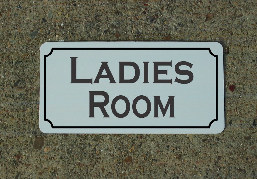 LADIES ROOM Metal Sign for Restroom Bathroom - Etsy