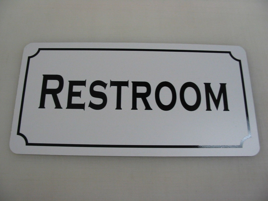 RESTROOM Metal Sign for Door or Wall - Etsy