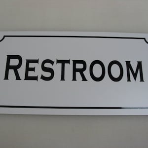 RESTROOM Metal Sign for Door or Wall - Etsy