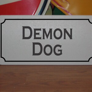 Demon Dog Metal Sign for Haunted House Halloween Ghost Witch Goth - Etsy
