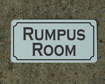 Rumpus Room Sign Wood Rumpus Room Rumpus Room Decor Sign - Etsy