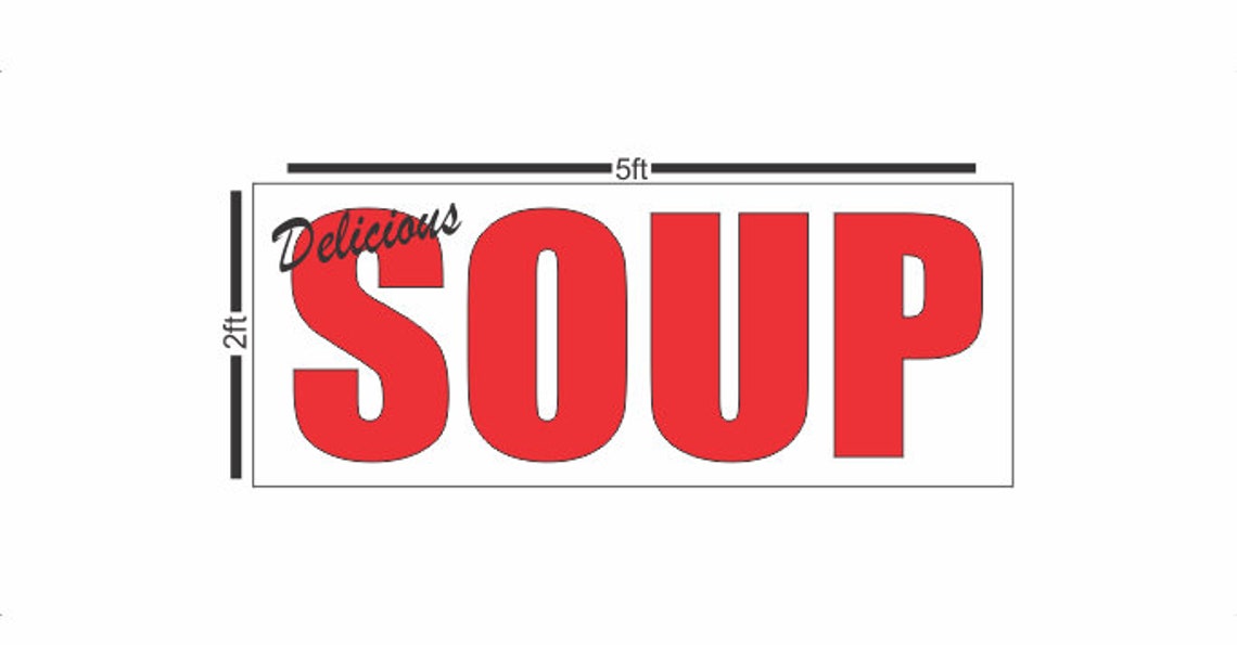 Soup Banner Sign - Etsy