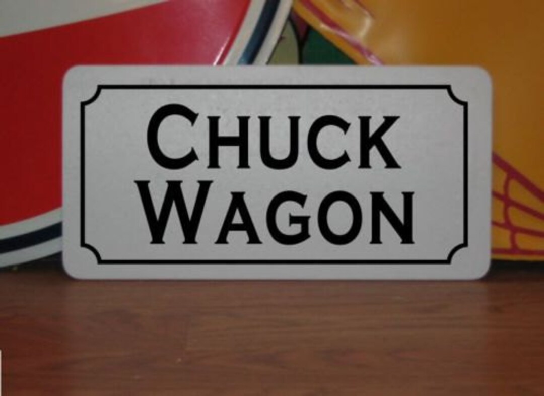 CHUCK WAGON Metal Sign Concession Food Trailer - Etsy