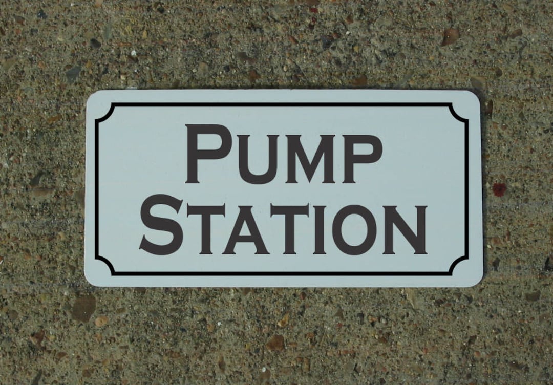 PUMP STATION Metal Sign Gas Water - Etsy
