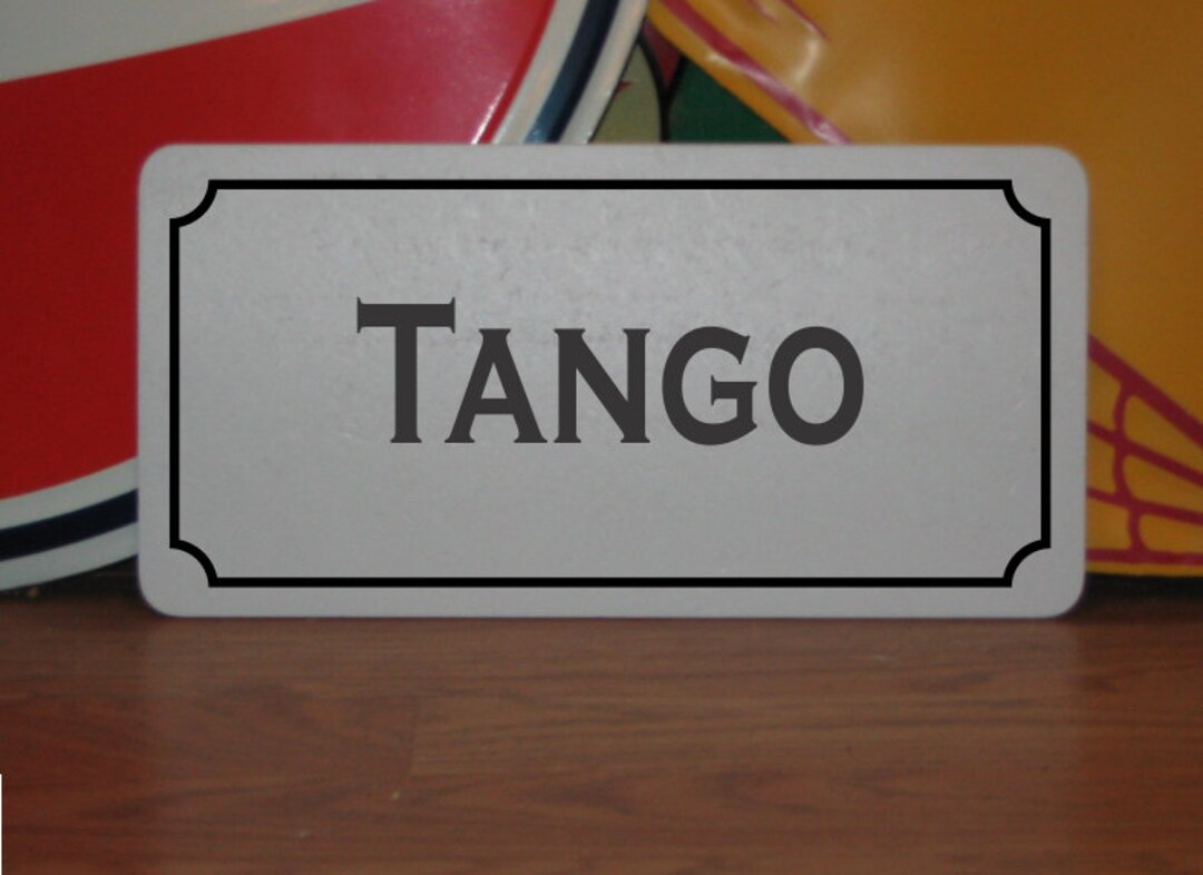 TANGO Metal Sign Military Phonetic International - Etsy