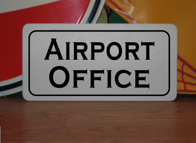 AIRPORT OFFICE Metal Sign for Airplane Plane Hangar - Etsy