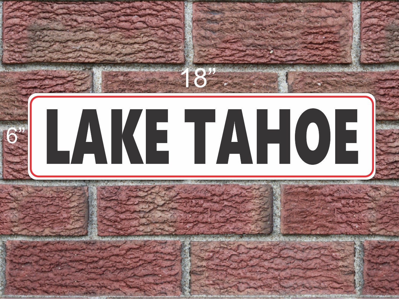 LAKE TAHOE Metal Sign 6x18 - Etsy