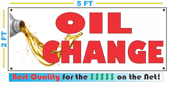 Oil Change Banner Sign | Etsy