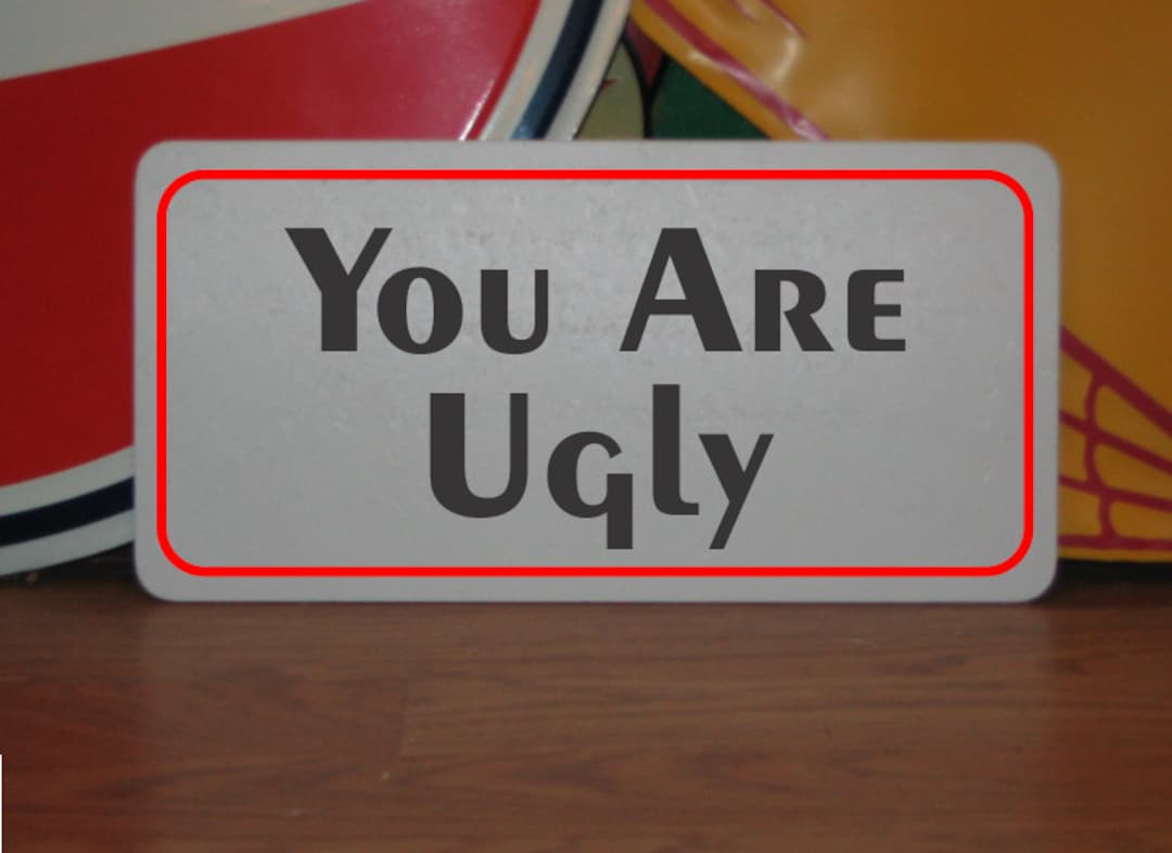 You Are Ugly Metal Sign Bdsm S&M Decor Bedroom Bathroom Bondage - Etsy