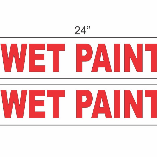 Wet Paint Sign - Etsy