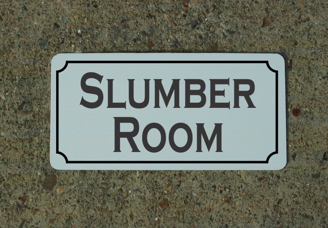 SLUMBER ROOM Metal Sign for Vintage Funeral Home - Etsy