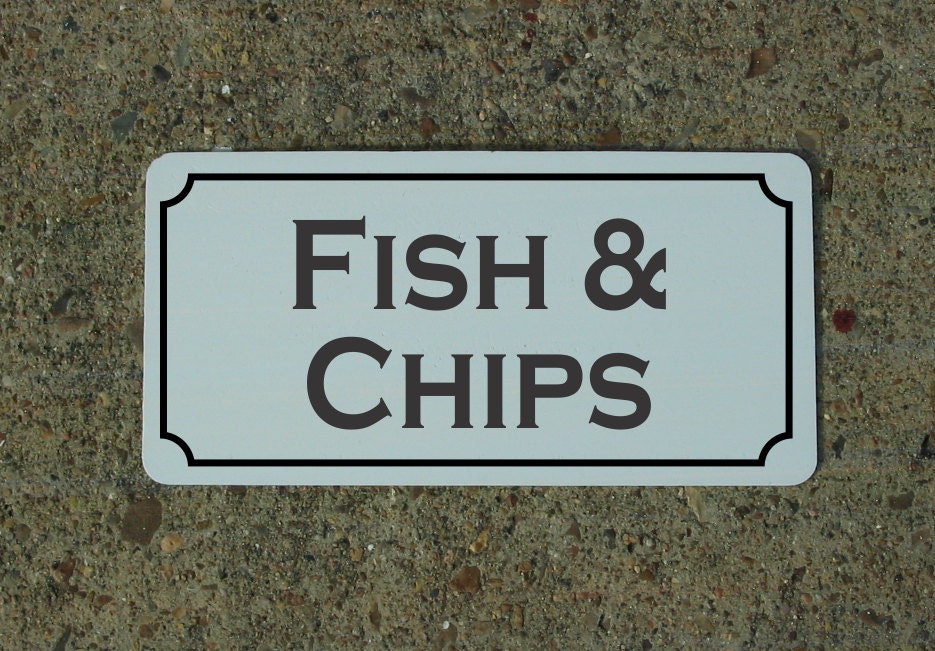FISH & CHIPS Metal Sign for Chip Shop - Etsy UK