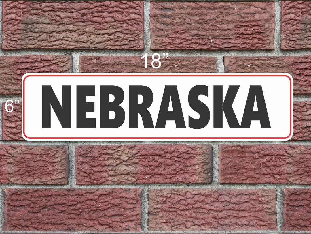 NEBRASKA Metal Sign - Etsy