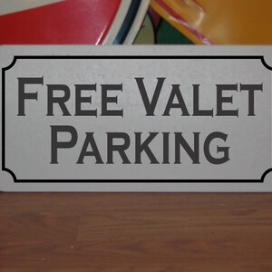 Letrero metálico de valet parking gratuito - Etsy México