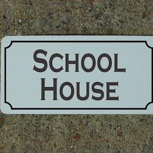 SCHOOL HOUSE Retro Vintage Style Design Metal Sign - Etsy