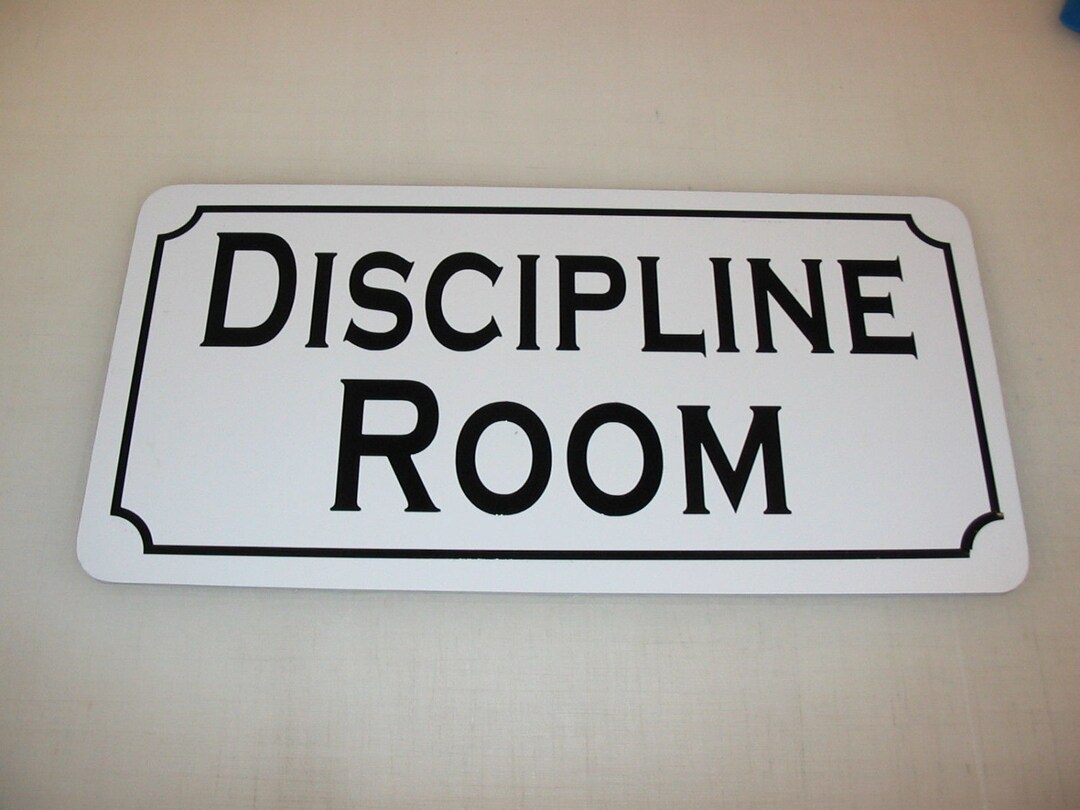 DISCIPLINE ROOM Metal Sign for Bdsm S and M Bedroom Sex - Etsy