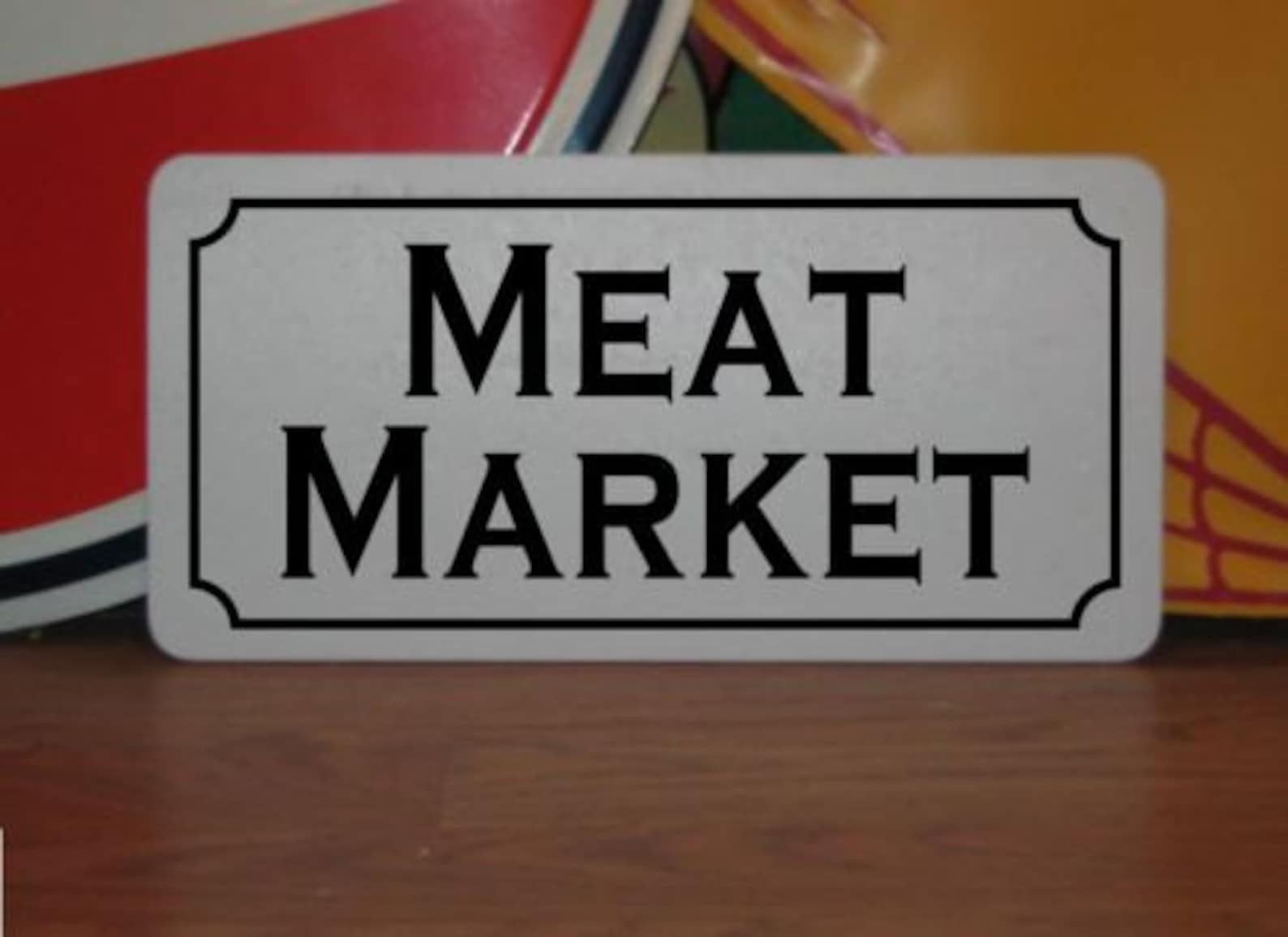 MEAT MARKET... Metal sign for Farm Ranch or Kitchen Decor Man | Etsy