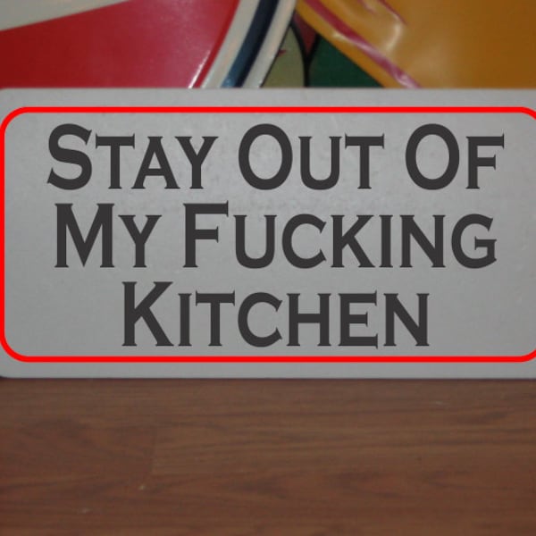 Funny Kitchen Sign - Etsy Canada