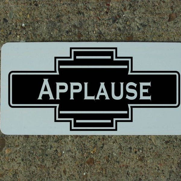 Vintage Applause Sign - Etsy
