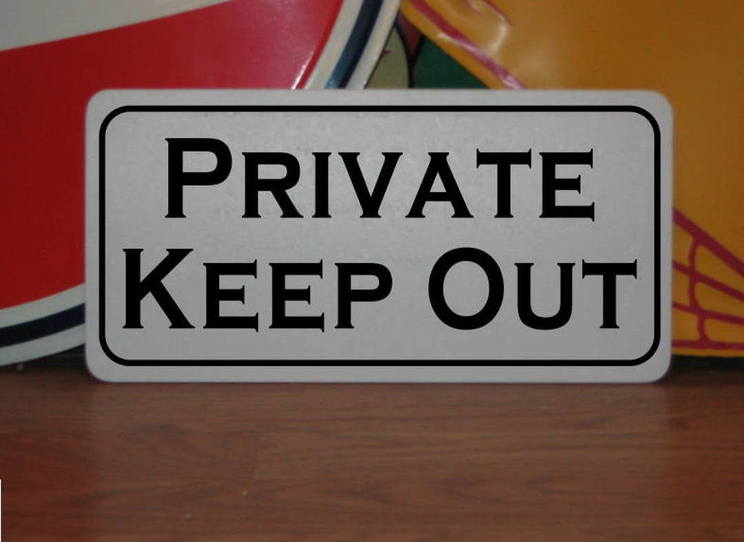 PRIVATE KEEP OUT Metal Sign - Etsy
