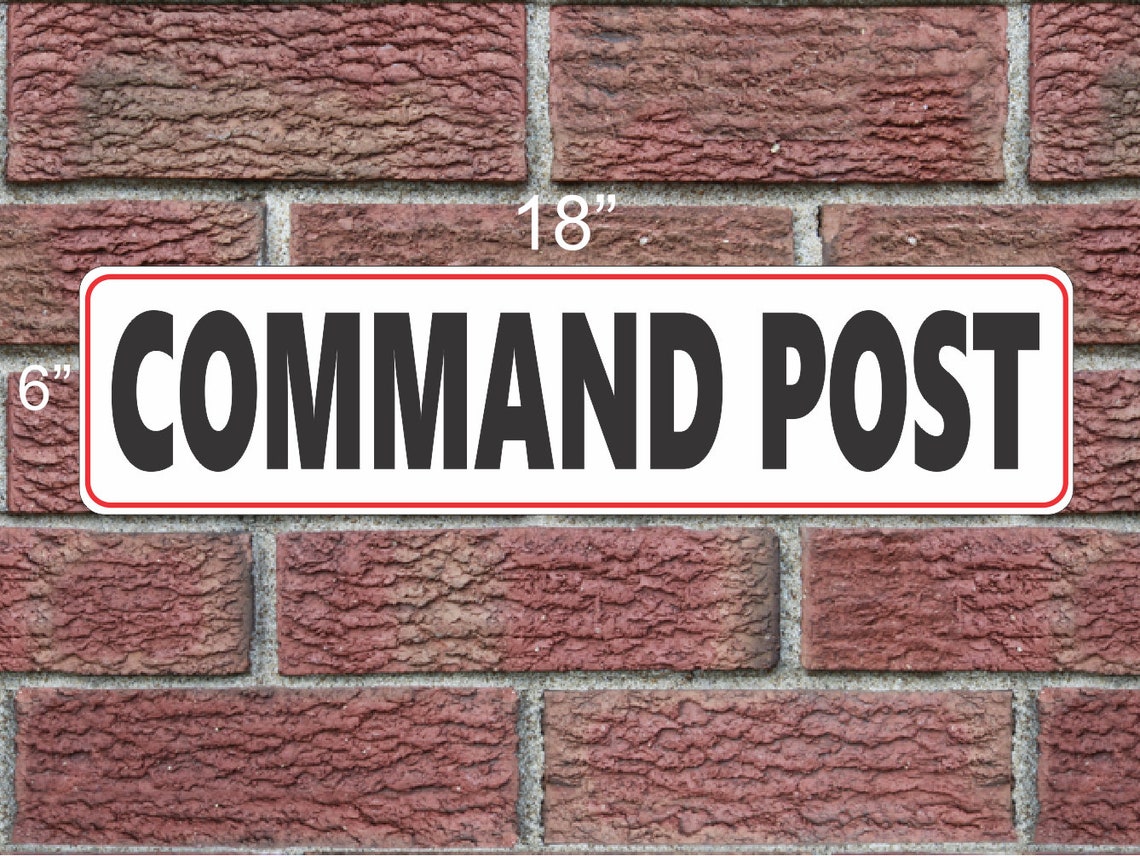 COMMAND POST Metal Sign 6x18 - Etsy
