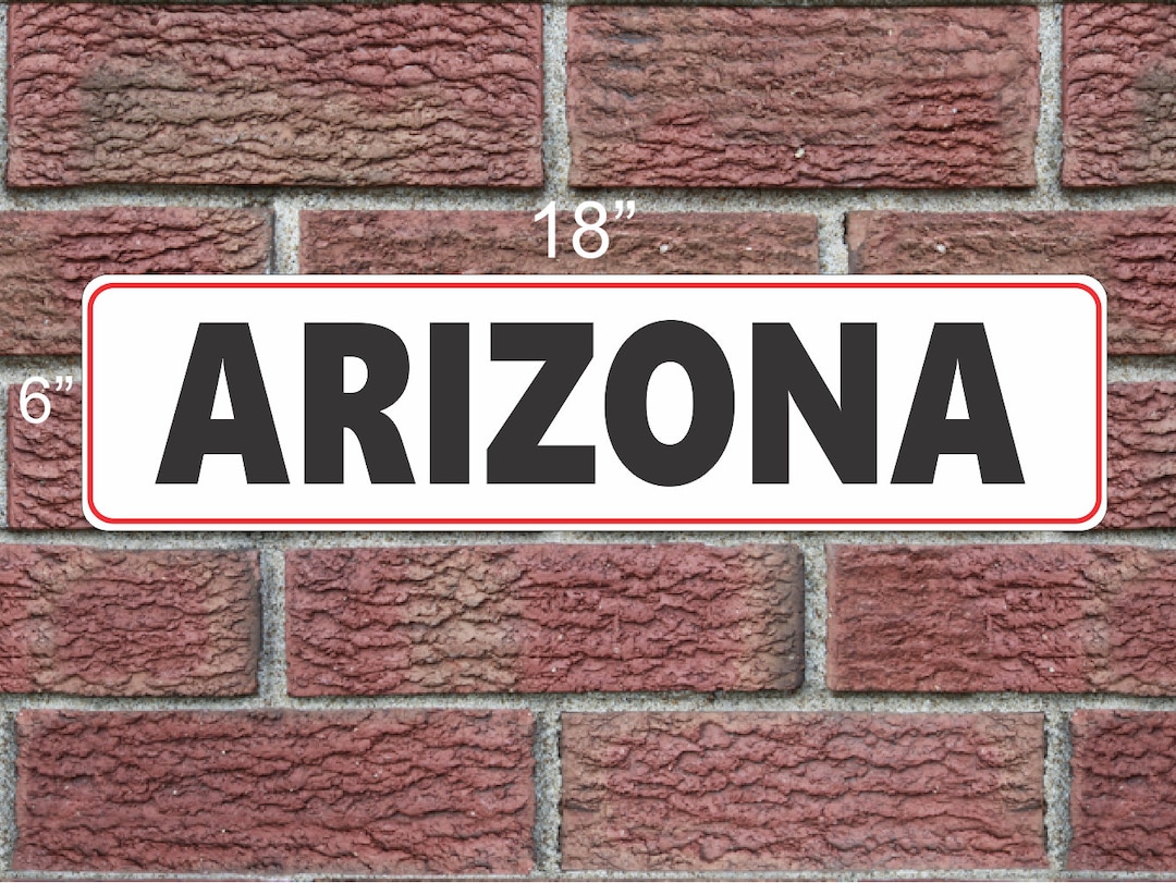 ARIZONA Metal Sign - Etsy