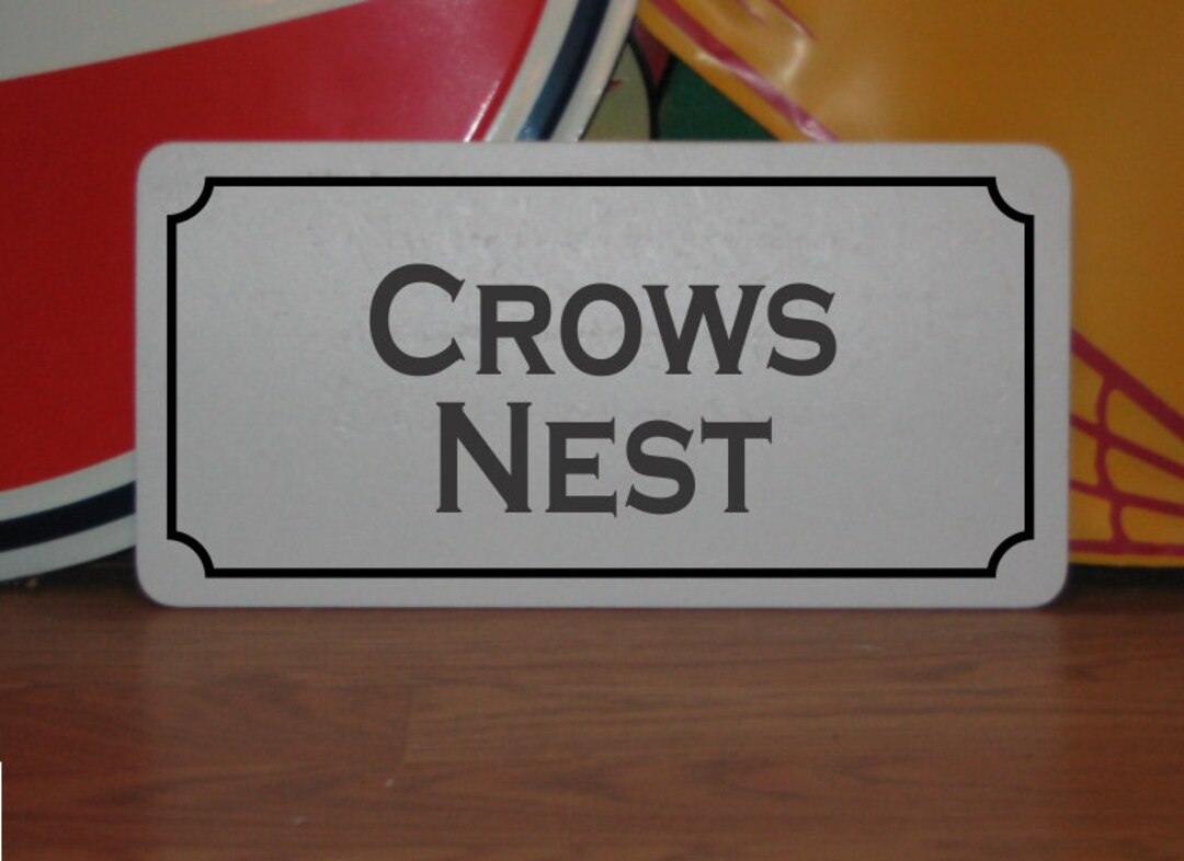 Crows Nest Metal Sign for Beach Boat House Fish Camp - Etsy