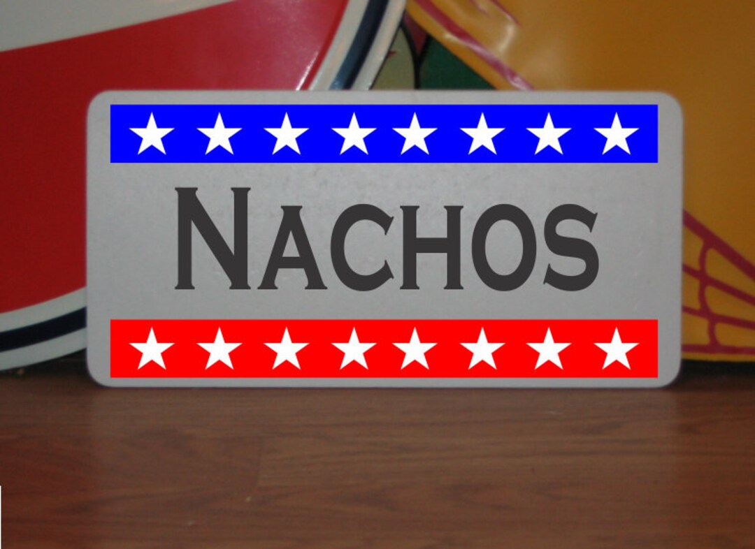 Nachos Stars and Stripes Red White & Blue Metal Sign - Etsy