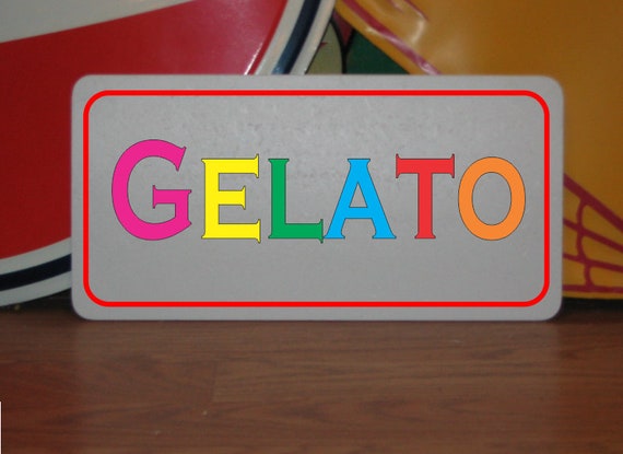 GELATO Metal Sign Multi-color for Trailer Food Truck Bar Store | Etsy