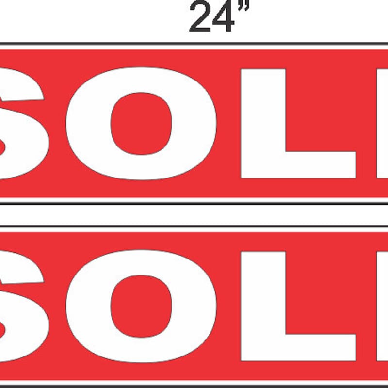 Sold Sign - Etsy