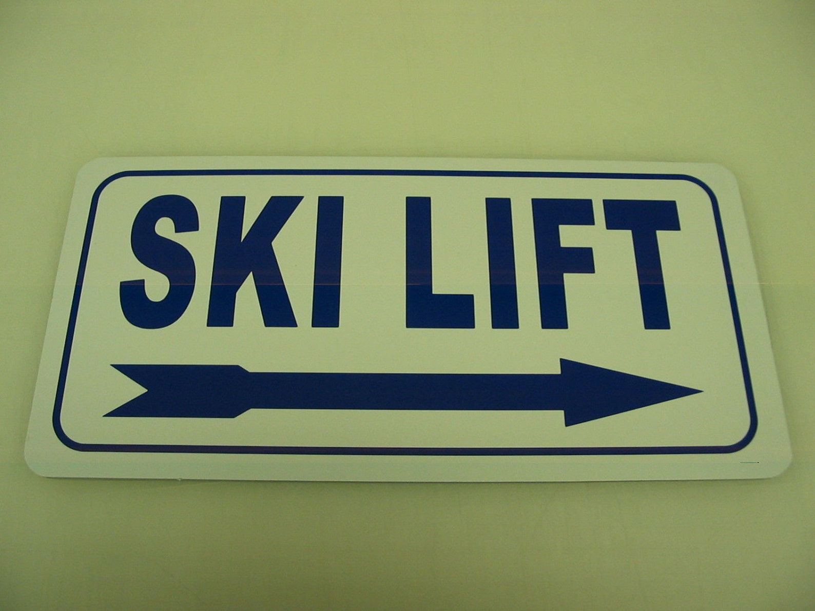 SKI LIFT W Arrow... Retro Vintage Design Metal Sign - Etsy